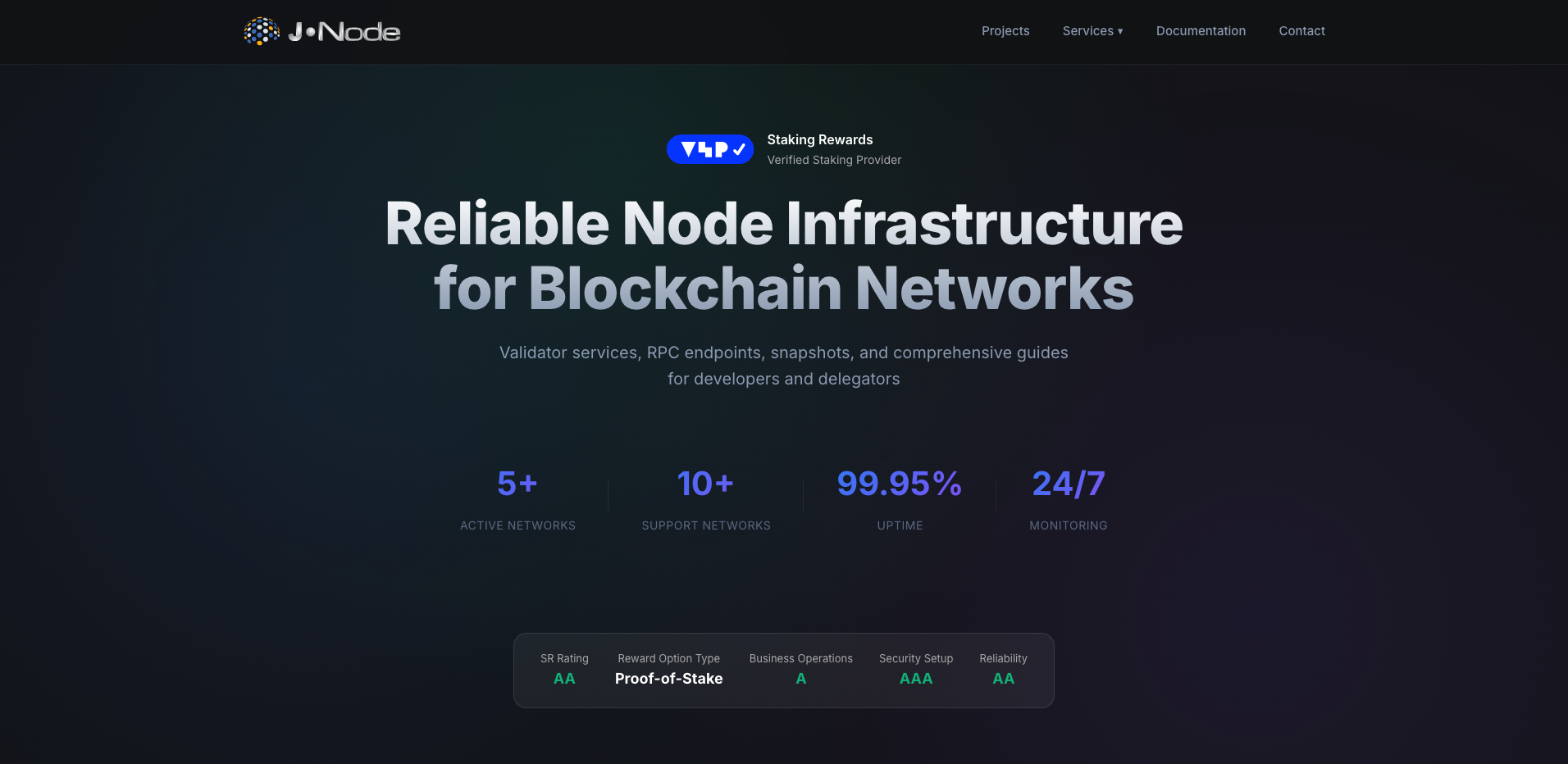 J•Node - Reliable Validator & Node Services